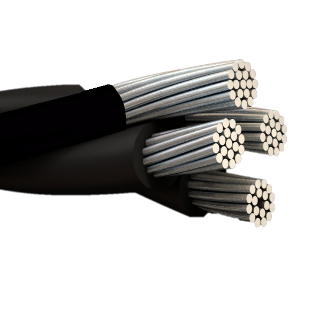 Cable cuadruplex calibre 3x4/0+1/0